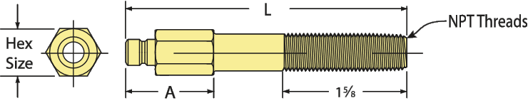NPT Brass Extensions